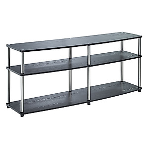 Convenience Concepts Designs2Go 3 Tier 60" TV Stand, Black