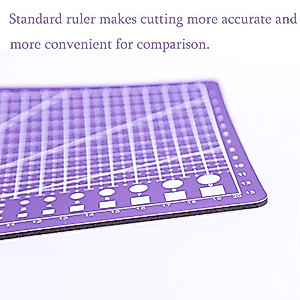 A5 Self Healing Cutting Mat Double Sided, Small Cutting Mat Great for Scrapbooking, Quilting, Fabric, Sewing Crafts Projects