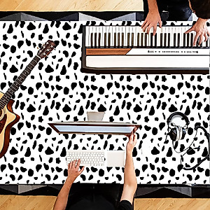 AMZPTBOY Animal Birthday Party Decorations - 54" x 108" Cow Print Plastic Tablecloth and Table Cover for Arts & Crafts Perfect for Farm Animal Themed Birthday Party Supplies and Baby Showers 2 Packs