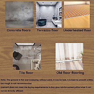 Thicker Peel and Stick Floor Tile，Intensification Vinyl Flooring Roll 12" x 6" x 0.06" 1-Pack 1.5 Sq.Ft Floor Honey Wood Grain Look DIY Self-Adhesive and Waterproof Flooring for Bedroom, Living Room