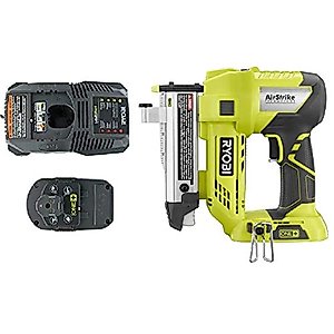 Ryobi One+ Plus 18 Volt Air Strike 23 Gauge 1-3/8" Cordless Headless Pin Nailer P318, Battery and Charger Combo Kit (Bulk Packaged)