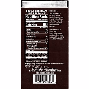 Ghirardelli Double Chocolate Hot Cocoa Mix, 0.85-Ounce Packets (Pack of 10)