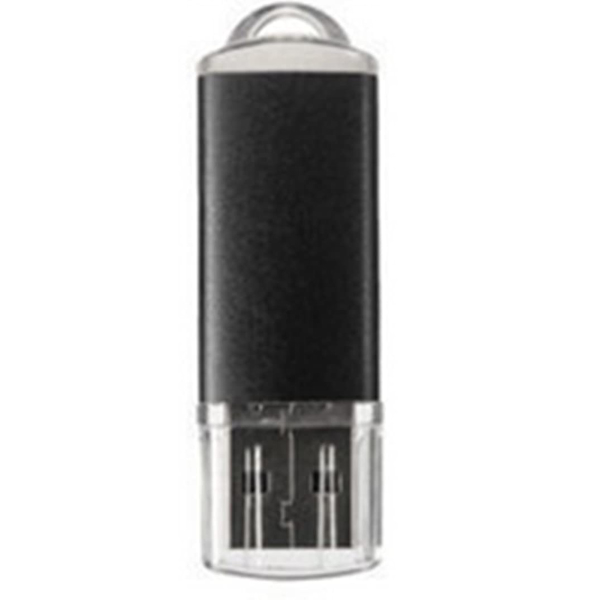 1 Pack 32GB Black USB Flash Drive USB 2.0 Matte Metal Flash Drive with Transparent Plastic Cap for Data Storage Thumb Drive Jump Drive Pen Drive Bulk Memory Stick Zip Drives (Black, 32GB)