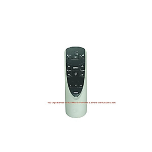 Generic Replacement Remote Control for TEMPUR Zero-G Gold Base RF358A Adjustable Bed Base（Your Original Remote Needs to be The Same as The one on The Picture for it to Work）