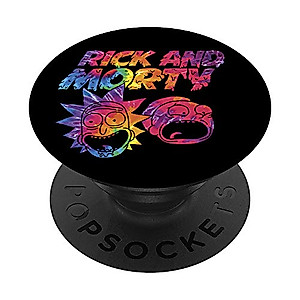 Rick And Morty Tie Dye Drip Graphic Hoodie PopSockets PopGrip: Swappable Grip for Phones & Tablets