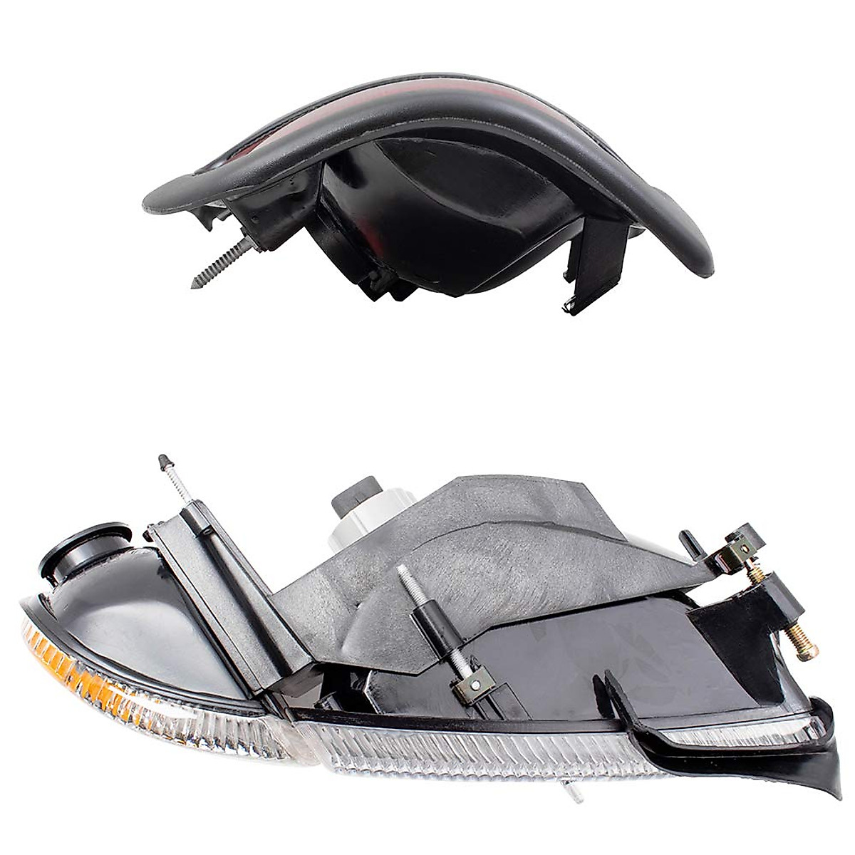 Brock Replacement Set Headlights with Corner Lamp and Tail Lights Smoked Back Up Lens