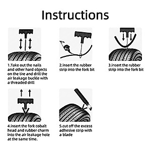 YÁSEZ Car Tire Repair Kit Puncture Plug Tools Tyre Emergency for Strips Stiring Glue Tool Accessories