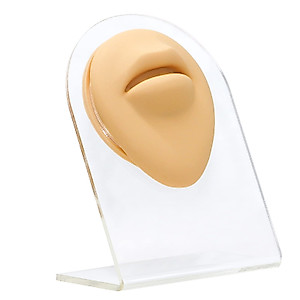 Gonryun Body Piercing Practice Kits, Mouth Soft Silicone Model, Suture Practice, Jewelry Display