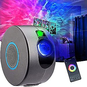 Starry Sky Projector Flash accompany The Rhythm of Music, Galaxy Projector,APP Control Nebula LED Star Light Projector for Bedroom Home Ceiling Decor Party