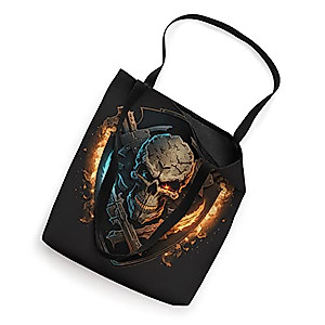 Fantasy Warrior Skullz - FireLightning Tote Bag