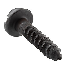 #5 x 5/8" Flat Black Pyramid Head Phillips Wood Screws - Pack of 25 - Self Tapping Screws for Wood - PH558-SBL