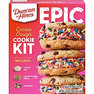 Duncan Hines Epic Kit, Cookie Dough Cookie Mix Kit, 22.19 oz, 22.187 oz