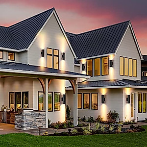 DAKAFUL Up and Down Wall Lights 1 Pack, Cylinder Outdoor Wall Sconce Light Aluminum Modern Outdoor Light Fixture and Exterior Wall Sconces Anti-Rust Waterproof for Porch Patio Wet Location Door Way