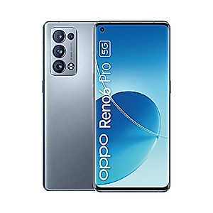 Oppo Reno 6 PRO 5G CPH2247 Dual SIM 12GB Ram 256GB Storage Snapdragon Global Model Factory Unlocked - Lunar Grey (Renewed)