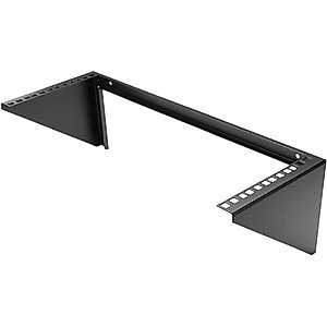 StarTech.com 4U Wall Mount Patch Panel Bracket - 19 inch Steel Vertical Mounting Rack for Network and Data Equipment, TAA (RK419WALLV)