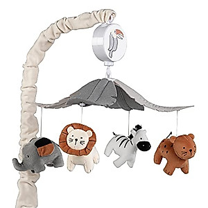 Lambs & Ivy Jungle Musical Baby Crib Mobile 718018 Multicolor