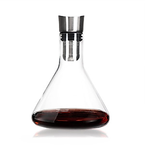 Wine Decanter Red Wine Decanter Wine Decanter With Aerator, High Borosilcate Glass Mateial,Red Wine Decanters And Carafes with Built In Aerator,Wine Gift, 1500ml/50.7oz (full capacity)