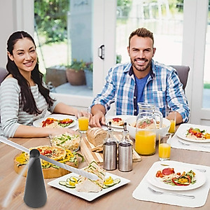 PIAOPIAONIU 2 Pcs Fly Fan for Tables,Portable Table Fly Fan Keep Flies and Bugs Away from Your Food