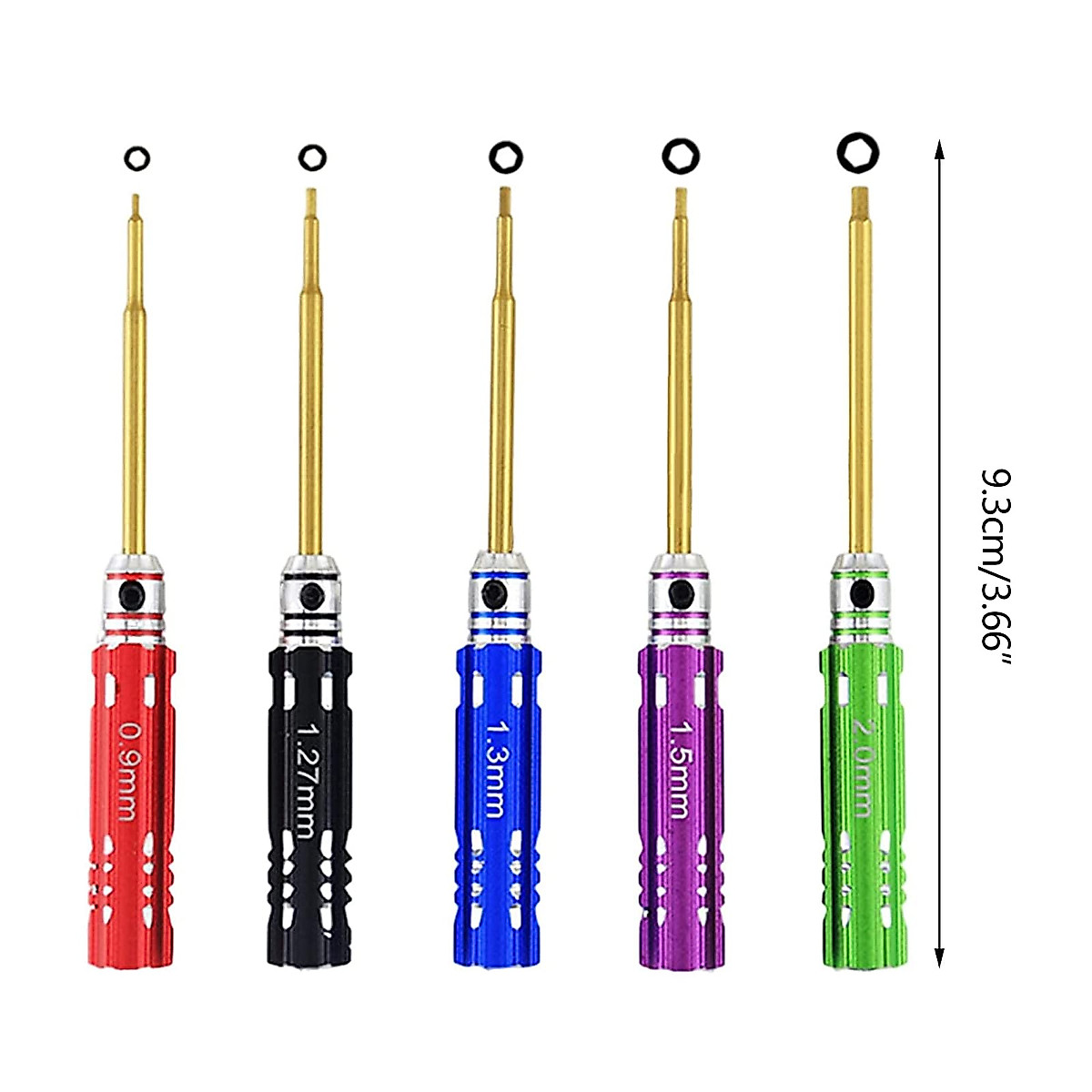 Colorful Screw Driver Set Screwdriver Tools Kit HSS Hexagon Screwdriver Wrench Tool 0.9mm 1.27mm 1.3mm 1.5mm 2.0 Screwdriver Kit