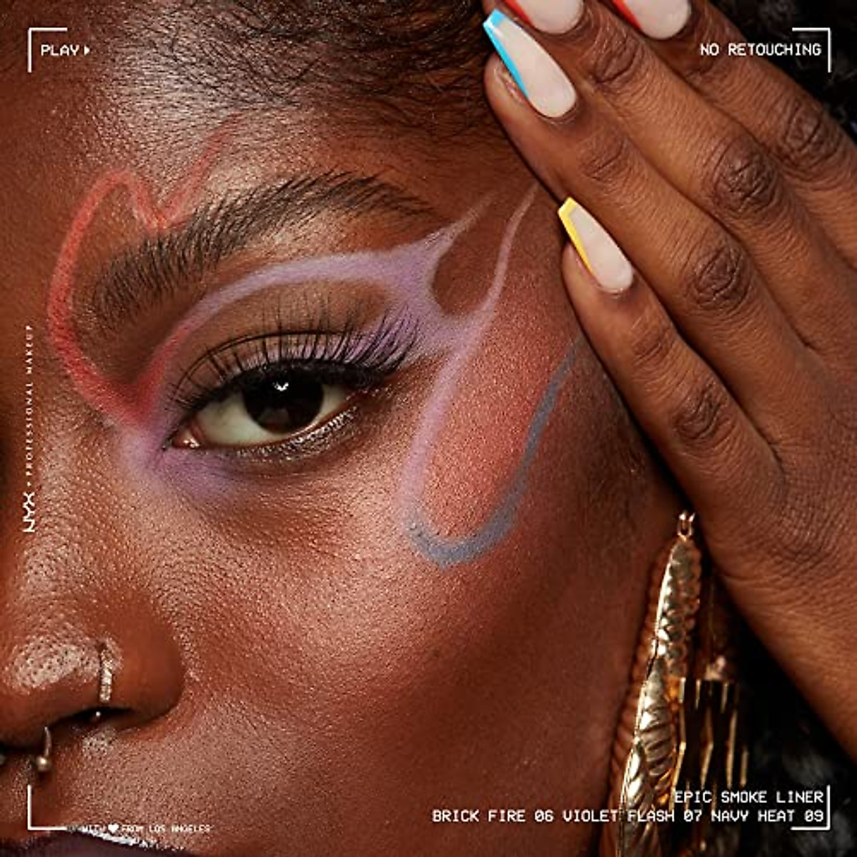 NYX PROFESSIONAL MAKEUP Epic Smoke Liner, Vegan Smokey Eyeliner - Brick Fire (Brick Red)