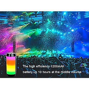 CZRXLLGD Portable Wireless Bluetooth Speakers,Outdoor Sports Speakers with Bluetooth 5.0,IPX5 Waterproof,3D Stereo,8 Hours Playback time,with HD Sound for Pool, Beach, Travel