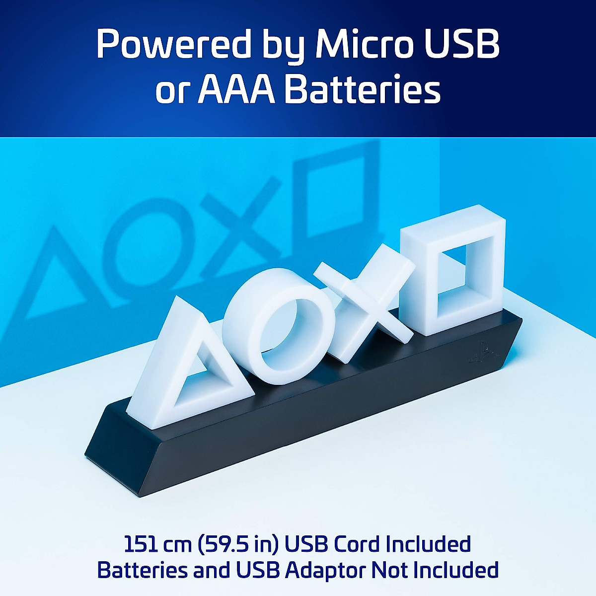 PlayStation PS5 Icons Light and Logo Light, Music Reactive Game Room Lighting PlayStation Room Decor