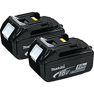 Makita BL1850-2 18-volt LXT Lithium-Ion 5.0Ah Battery, 2-Pack- Discontinued by Manufacturer (Discontinued by Manufacturer)