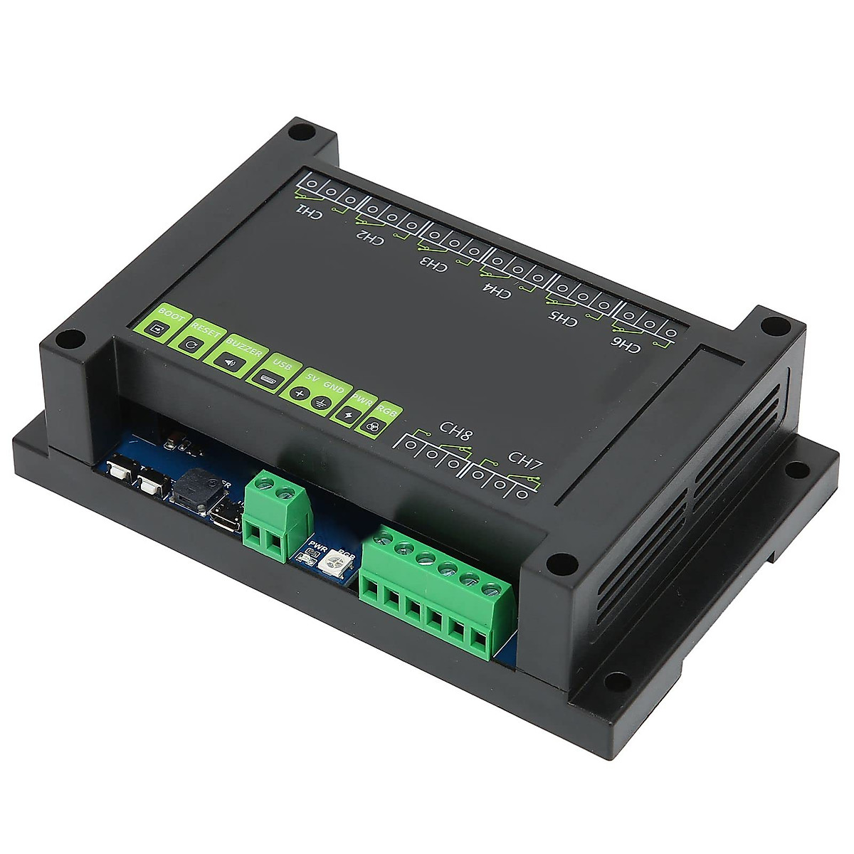 8 Channel Relay Module, 5V Relay Module Power Isolation Photocoupler Isolation USB Port Boot Pin Pico Relay Module for Raspberry Pi Pico