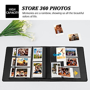 360 Pockets Photo Album for Fujifilm Instax Mini Camera Fujifilm Instax Mini 11 12 9 40 Evo Liplay 8 7+ Instant Camera(Black)