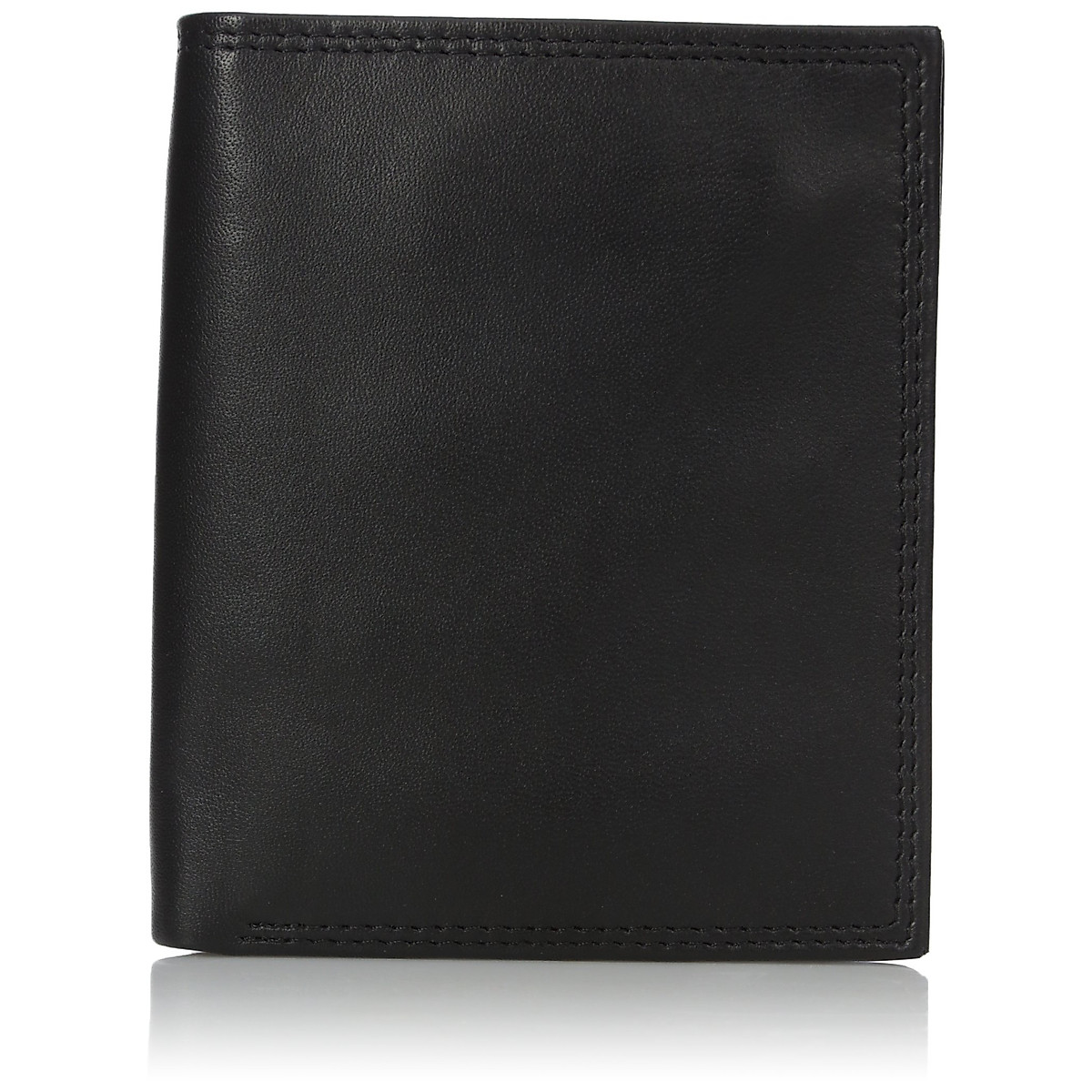 Buxton Men's Emblem wallets Credit Card Folio, Black, One Size