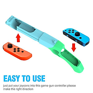 LYCEBELL Game Gun for Nintendo Switch Joy cons Switch Shooting Game Gun Controller Compatible with Switch Joy con Controller, 2 Pack