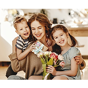 FLYAB Happy Mother's Day Labels Stickers,1.5" Flowers Mother's Day Gift Tag Stickers,Farmhouse Mother's Day Gift Labels for Gift Wrap Box Envelope Seals Card Party Favor,36PCS