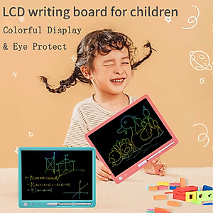 DIGGTORRE LCD Writing Tablet for Kids - 10 Inch Colorful Screen Drawing Tablet, Erasable Reusable Drawing Pads, Educational Toy for 3 4 5 6 7 8 Years Old Boys Girls Gift