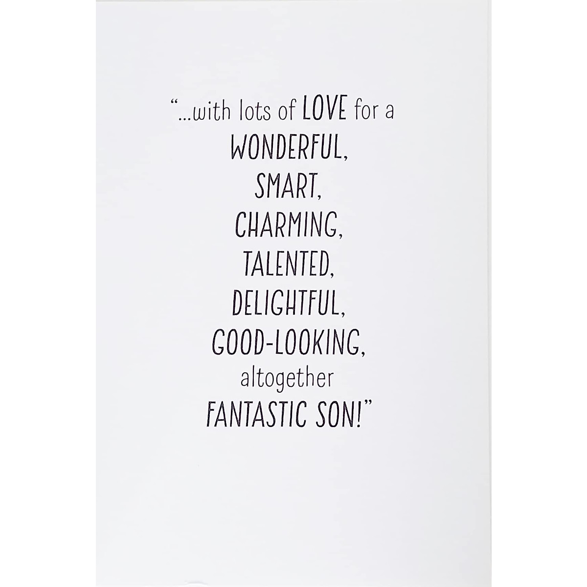 Greeting Card Son We Wouldn't Want To Embarrass You With A Mush Sentimental Verse Funny Happy Birthday