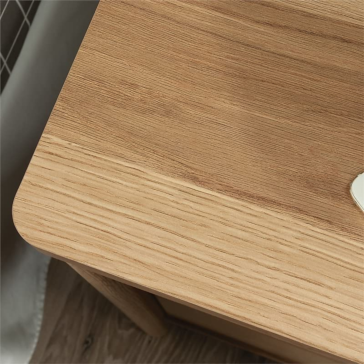 Sauder Dover Edge Engineered Wood Night Stand in Timber Oak Finish