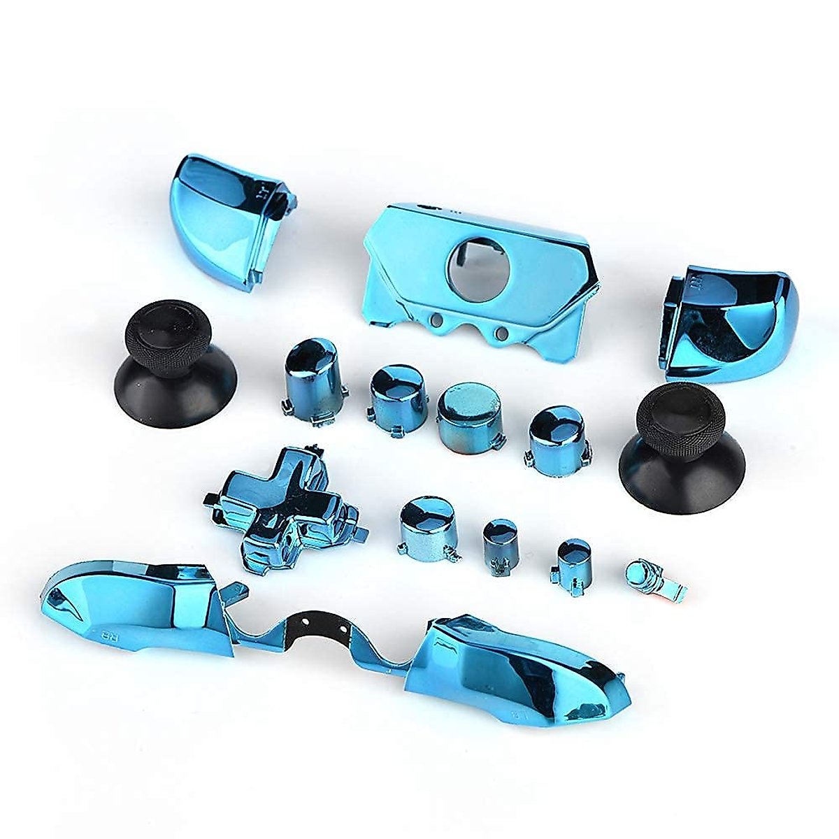 Controller Mods, Thumbsticks ABXY Buttons Replacement Parts for Microsoft One One S X Controller(Blue)