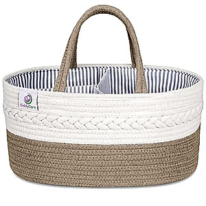 KiddyCare Baby Diaper Caddy Organizer Natural Regular Size