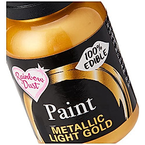 Rainbow Dust Metallic Food Paint Metallic Light Gold