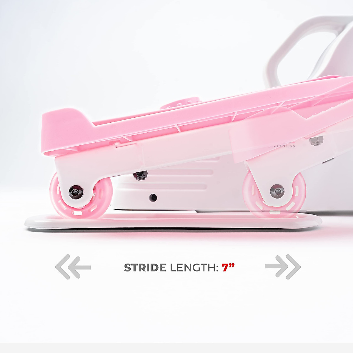 Sunny Health & Fitness Pink Fully Assembled Magnetic Under Desk Elliptical Peddler, Portable Foot & Leg Pedal Exerciser- P2030