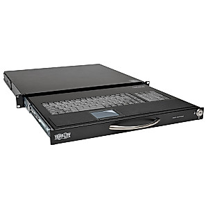 TRIPP LITE 1U Rackmount Keyboard with KVM Cable Kit for 2-Post or 4-Post Racks (SRSHELFKBD)