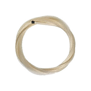 KAIY 2 Hanks Mongolian Horse Bow Hair for Violin, Professional Violin Bow Hair Made of Genuine, 29.5 Inch Natural White