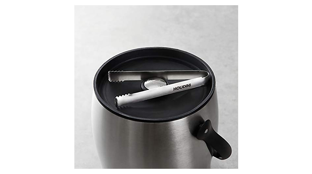 Efficient Houdini Stainless Steel Ice Bucket with Tongs