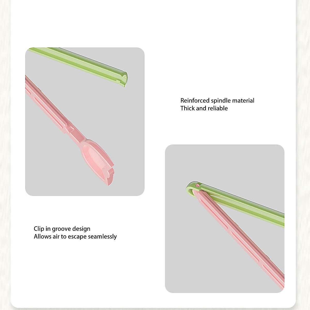 SUNFECILI 15pcs Magnetic Refrigerator Sealing Clip,Cute Tulip Shaped Food Packages Clips,Sealing Clip Bag Plastic Bag Chip Clips,Multi Functional Food Freshness Bag Clip with Storage Box