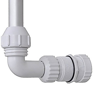 INLIFE Waterfall Swimming Pool Fountain with 12 LED Lights,Cascade Swimming Pool Fountain for Garden Outdoor