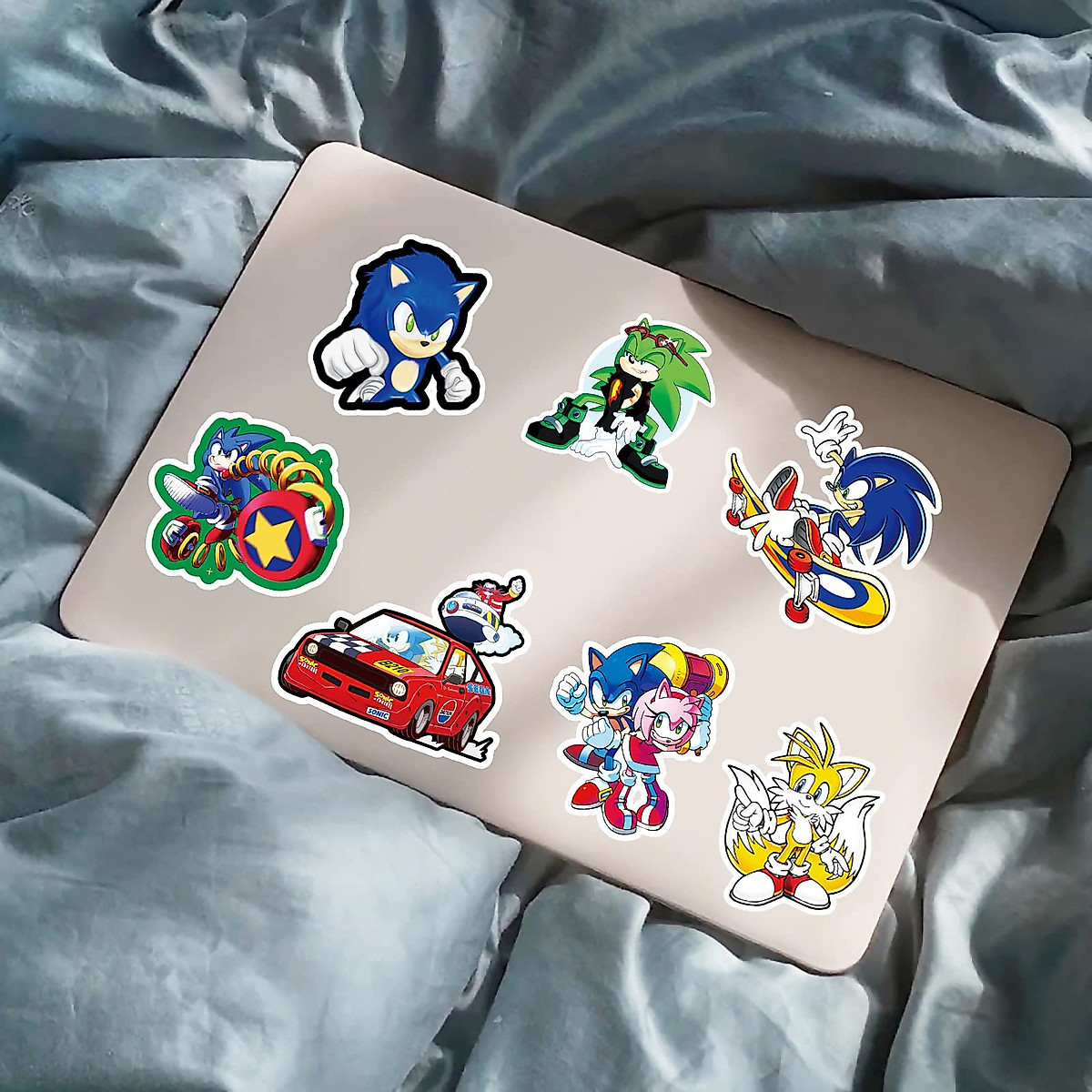 FUNNWISH 50 PCS Anime Cartoon Stickers for Water Bottle Laptop Phone Luggage Notebook Lunchbox Stickers Decals