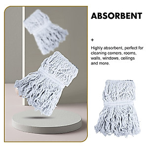 Replaceable mop Head Cleaning mop Head Cotton mop Head Loop End Mop Head mops for Floor Cleaning Commercial Mop Heads Wet mop Sponge mop Cleaning mop Cloth Water mop Plastic Heavy
