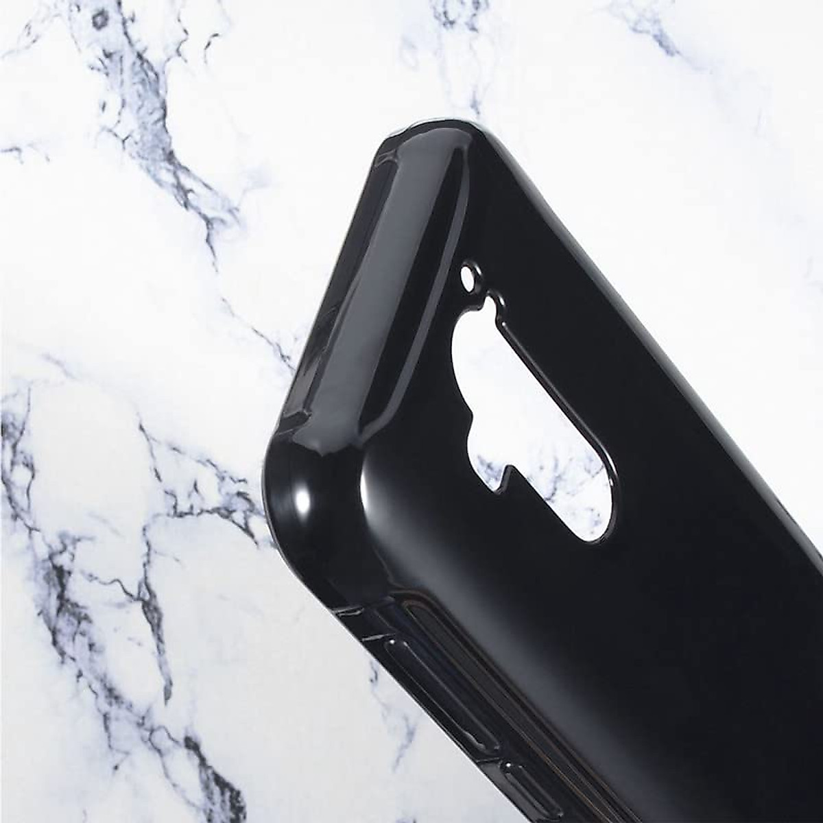 2 Pack Cover for Gigaset GX290 Plus (6.10") Case IJTYHF Soft Silicone Case Bumper Shell +Tempered Glass 9H Screen Protector Protective Film, Black Phone Protective TPU Cases