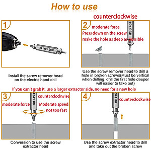 Gifts for Men,Damaged Screw Extractor Set-Christmas Stocking Stuffers for Adults Men Him,Mens Gifts,Husband,Stripped Screws Nuts & Bolts Drill Bit Tools for Easy Removal of Rusty Broken Hardware Gifts