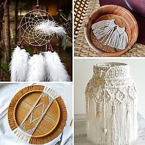 White String,100M/328 Feet Cotton String Bakers Twine,2MM Kitchen Cooking String Twine,Cotton Butcher's Twine String for Meat and Roasting,Packing String for DIY Crafts and Gift Wrapping,Garden Twine
