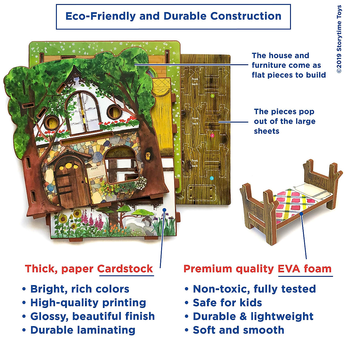 STORYTIME TOYS Goldilocks and The Three Bears 3D Puzzle - Book and Toy Set - 3 in 1 - Book, Build, and Play